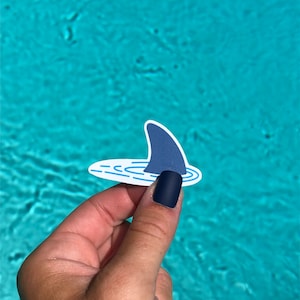 Shark Fin Sticker, Shark Sticker, Sharks, Waterproof Sticker, Stickers ...
