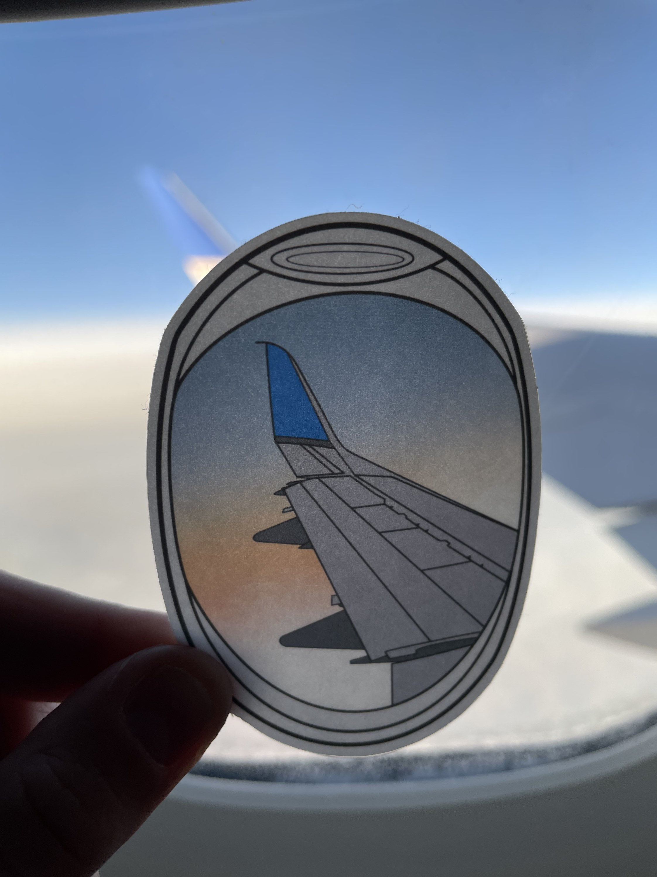 Airplane Window Sticker | Etsy