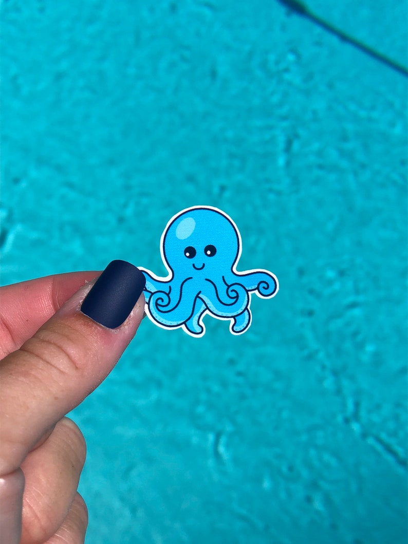 Octopus Stickers Waterproof Vinyl Sticker Laptop Sticker | Etsy