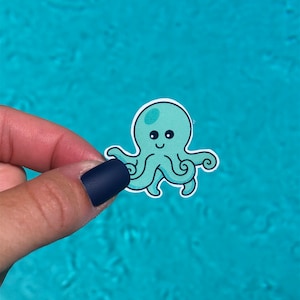 Octopus Stickers, Waterproof Vinyl Sticker, Laptop Sticker, Water ...
