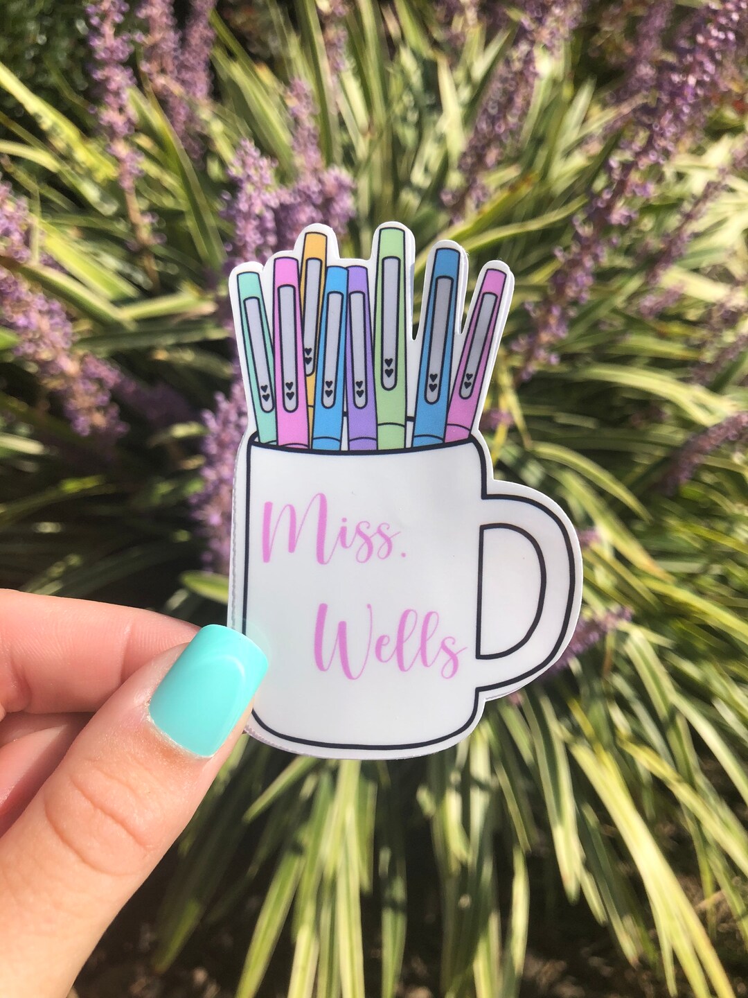 Custom Teacher Sticker, Flair Pen Sticker, Teacher Sticker, Back to ...