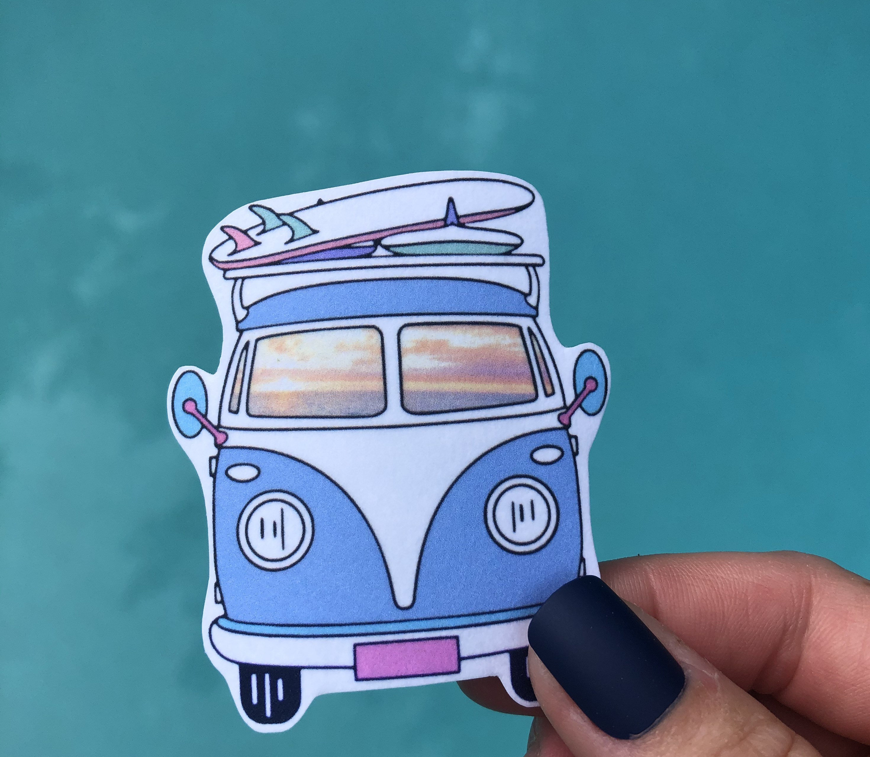 VW Bus Sticker/ Surf Sticker/ Sunshine Sticker/ Beach Sticker/ | Etsy