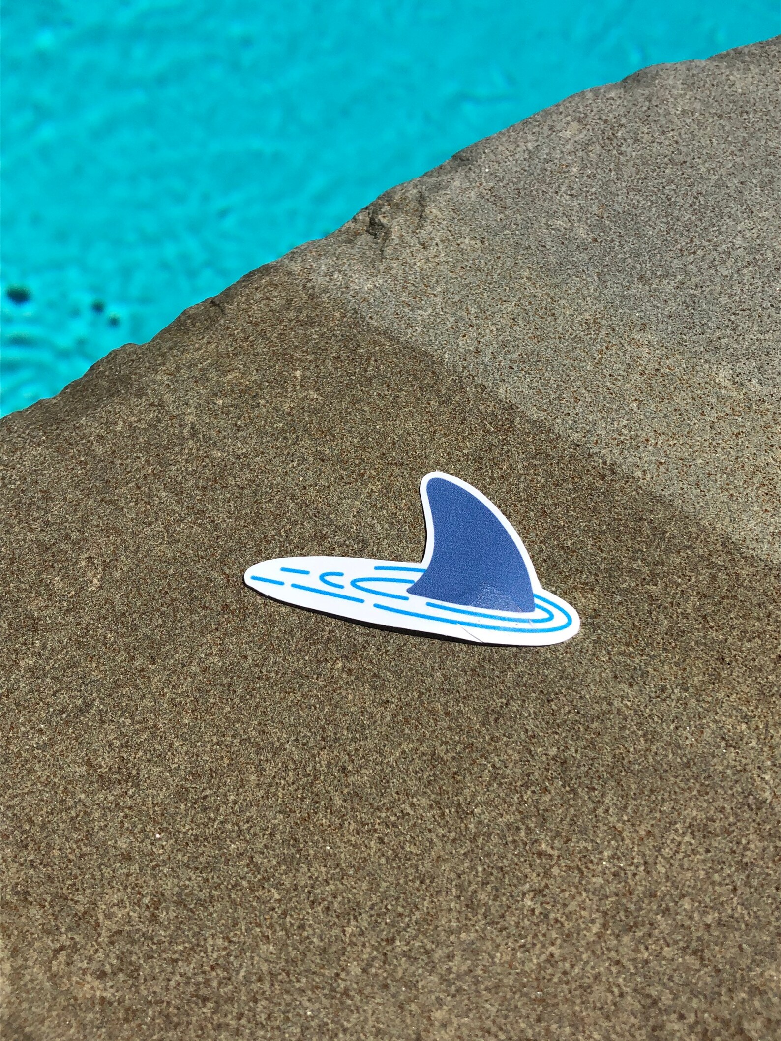 Shark Fin Sticker Shark Sticker Sharks Waterproof Sticker | Etsy