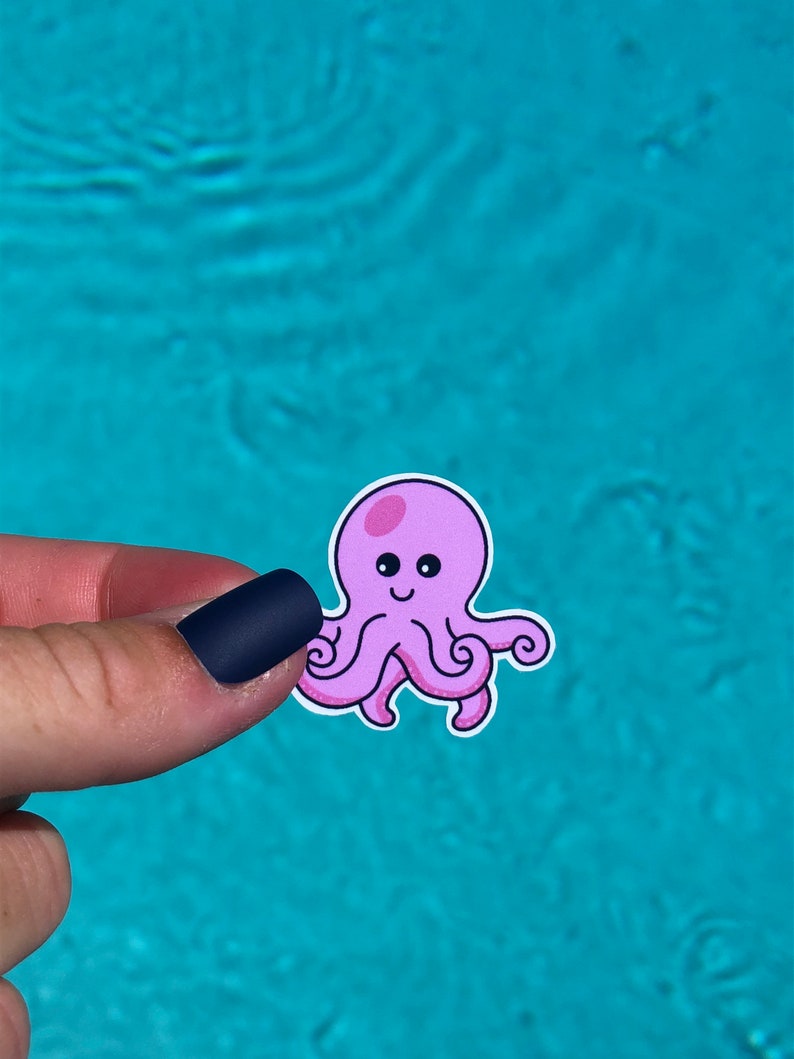 Octopus Stickers Waterproof Vinyl Sticker Laptop Sticker | Etsy