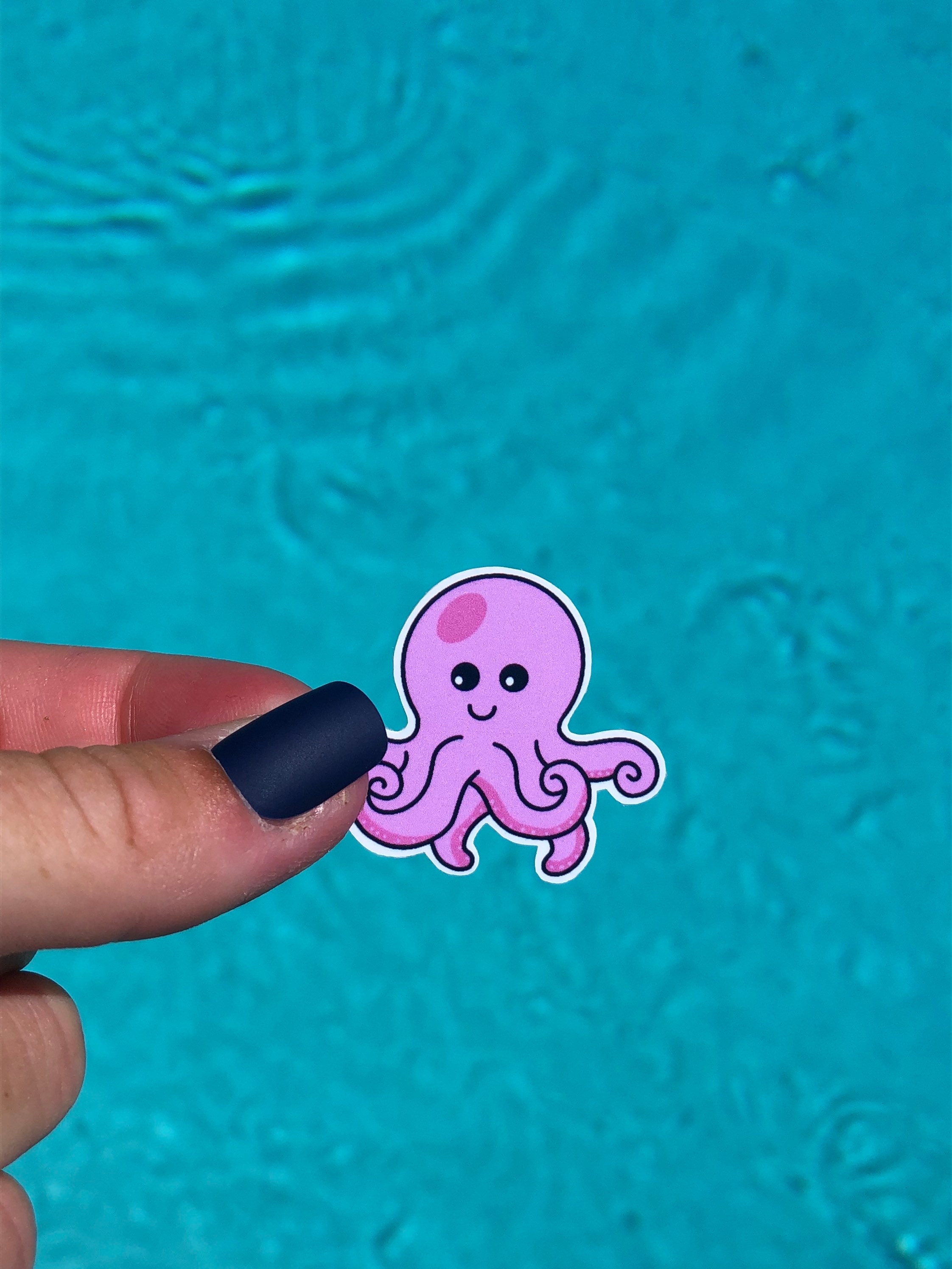 Octopus Stickers Waterproof Vinyl Sticker Laptop Sticker | Etsy