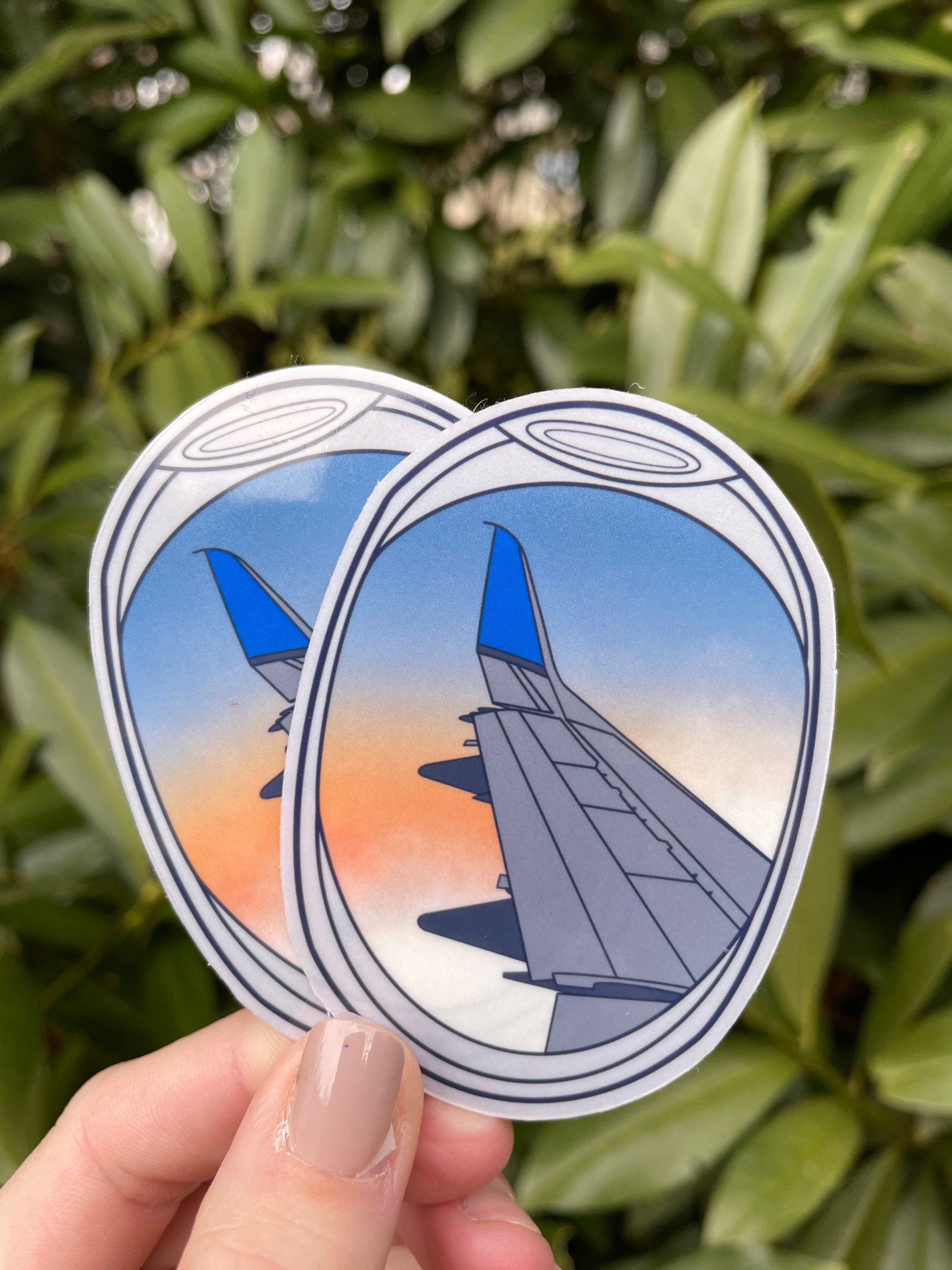 Airplane Window Sticker | Etsy