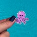 Octopus Stickers, Waterproof Vinyl Sticker, Laptop Sticker, Water ...