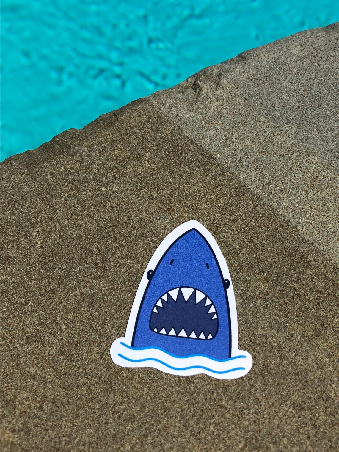 Shark Vinyl Sticker, Mini Sticker, Laptop Decals, Animal Sticker, Decal ...