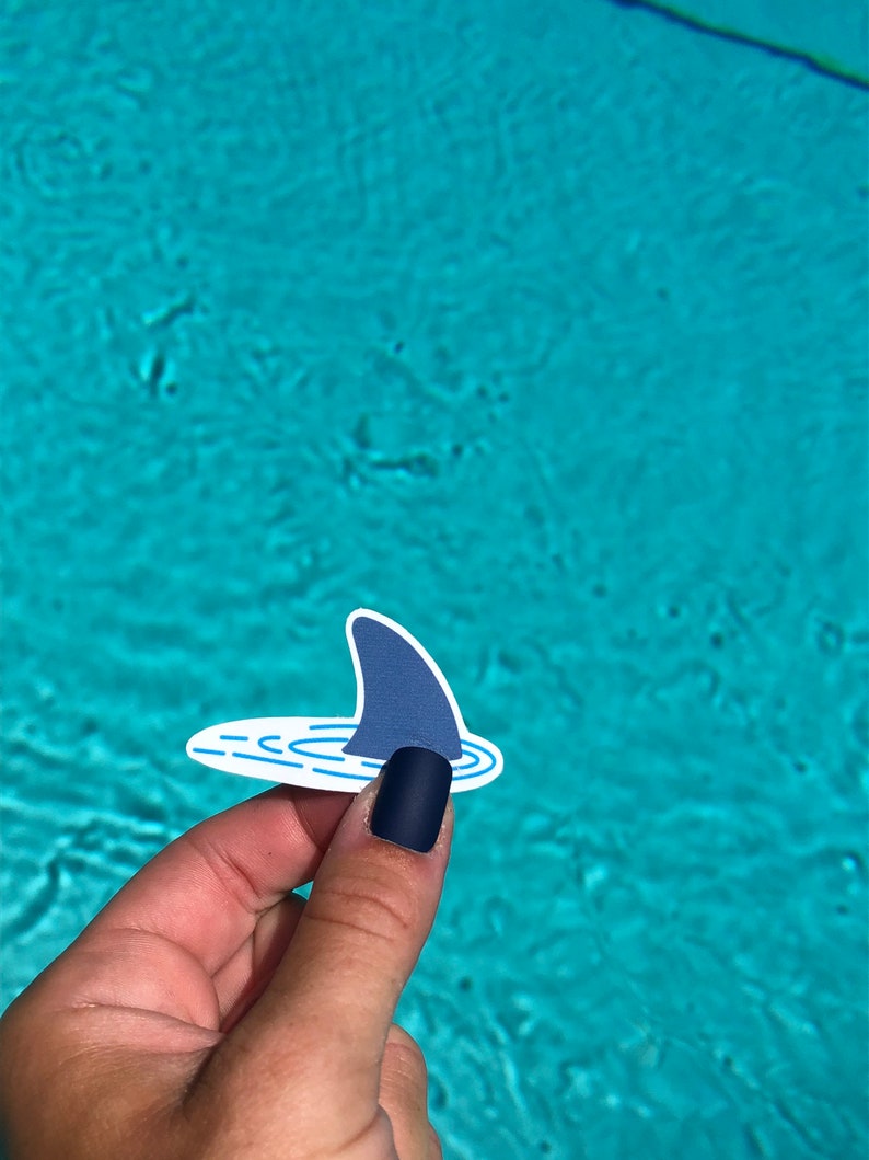 Shark Fin Sticker Shark Sticker Sharks Waterproof Sticker | Etsy