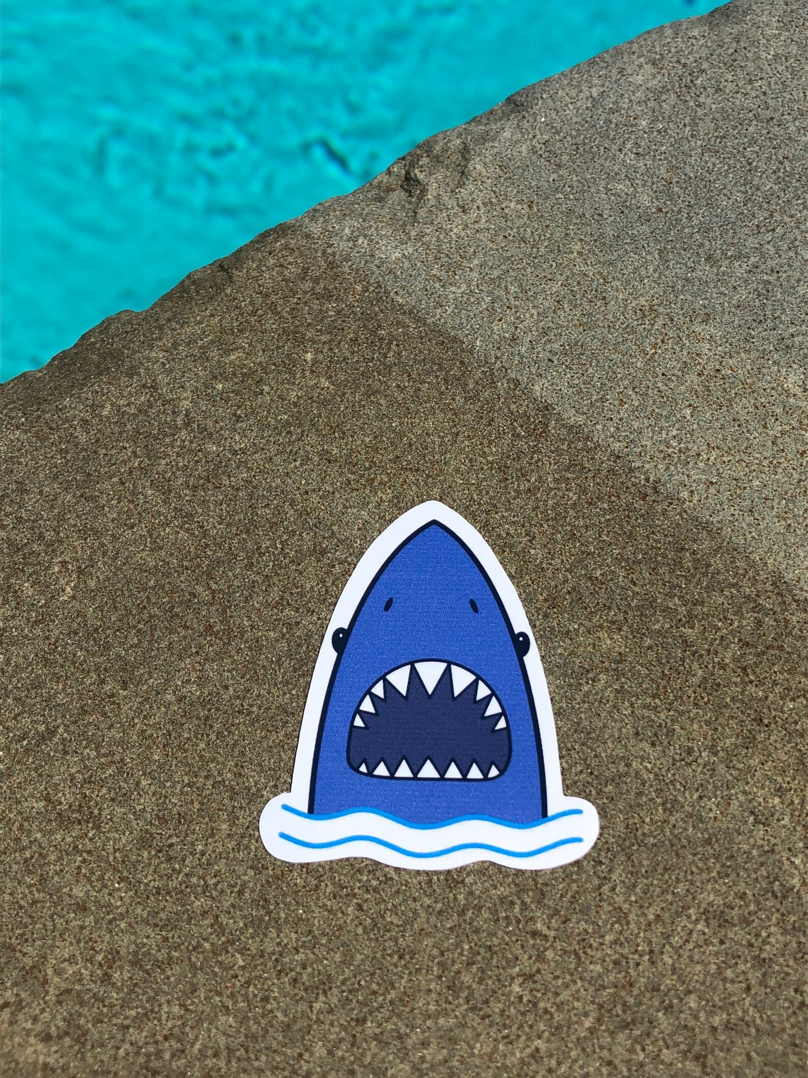 Shark Vinyl Sticker Mini sticker Laptop Decals Animal | Etsy