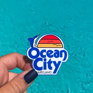 Ocean City Maryland Sticker, Beach Sticker, Boardwalk Sticker, OCMD ...