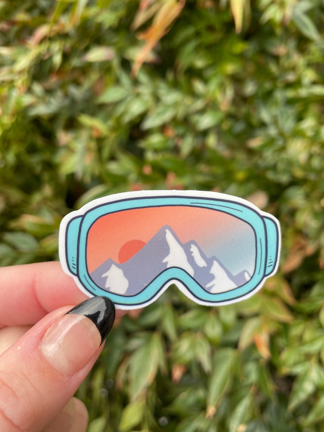 Mini Ski Googles Sticker - Etsy