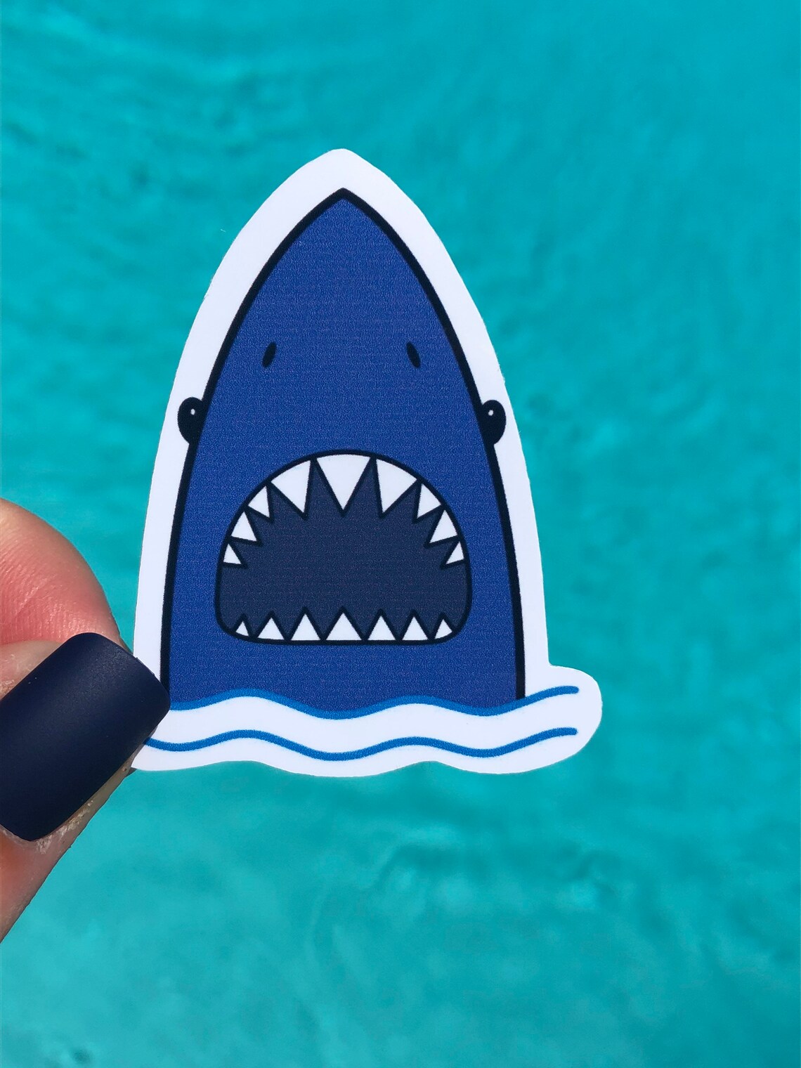 Shark Vinyl Sticker Mini sticker Laptop Decals Animal | Etsy