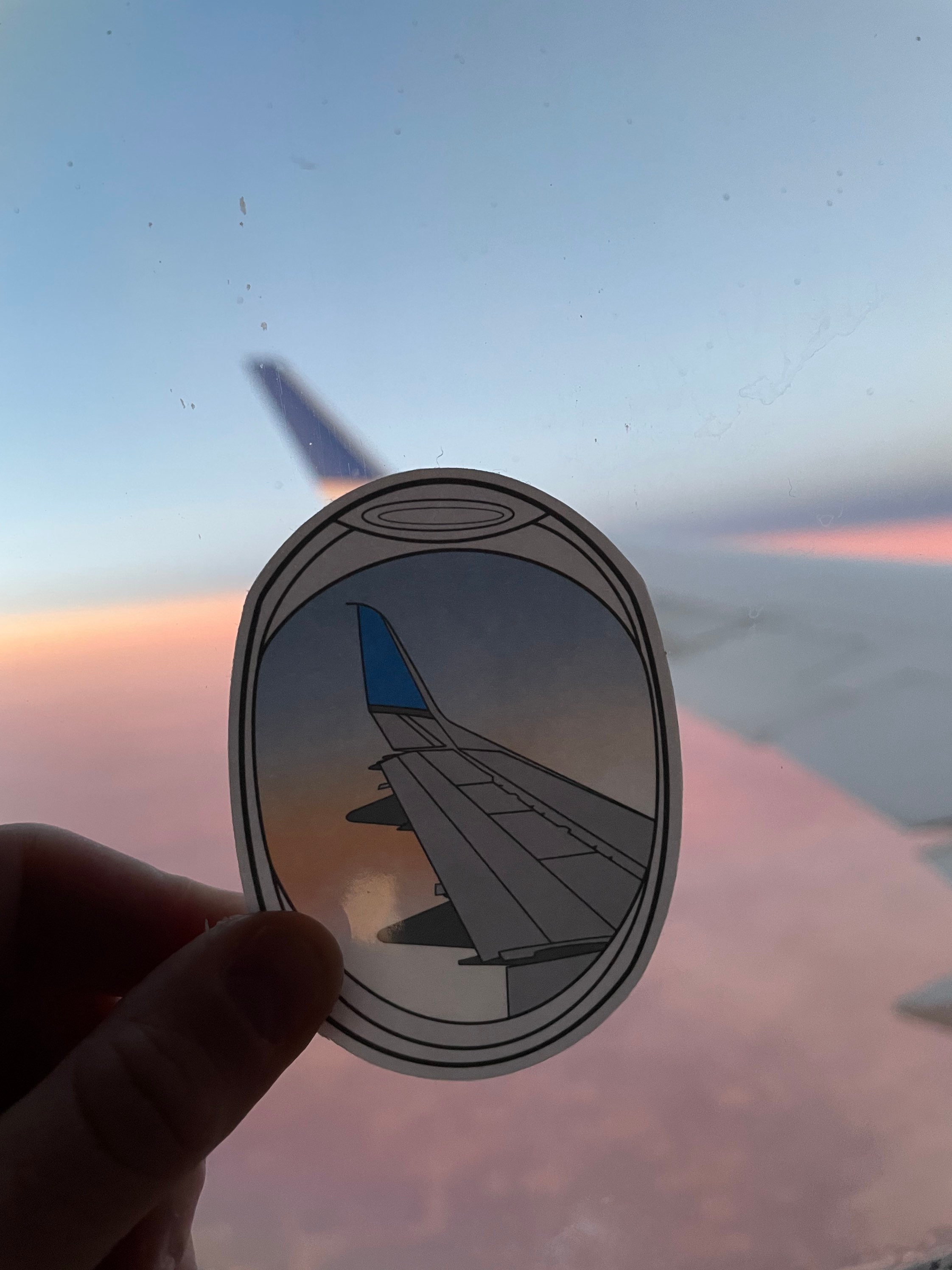 Airplane Window Sticker | Etsy
