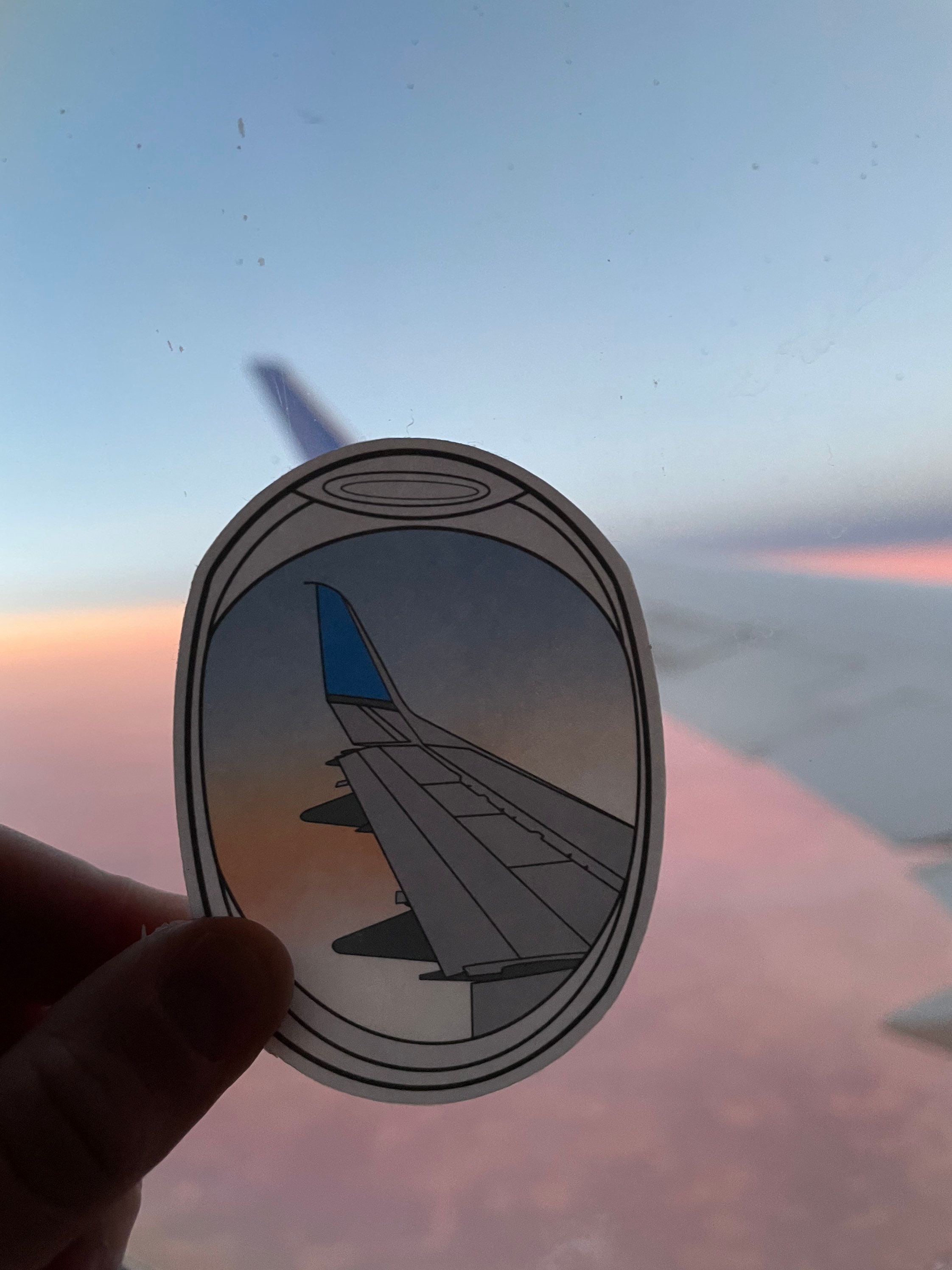 Airplane Window Sticker | Etsy