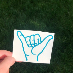 Hang Loose Sticker, Shaka Brah Sticker, Hang Loose Vinyl Sticker ...