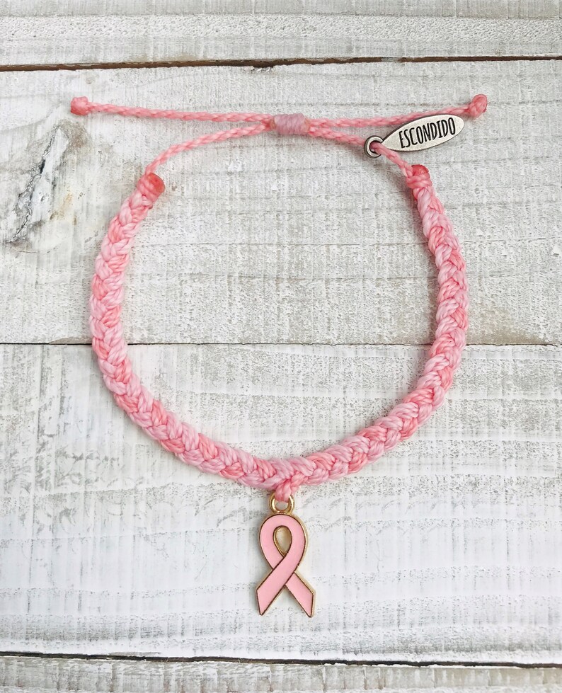 Breast Cancer Awareness Bracelet - Etsy