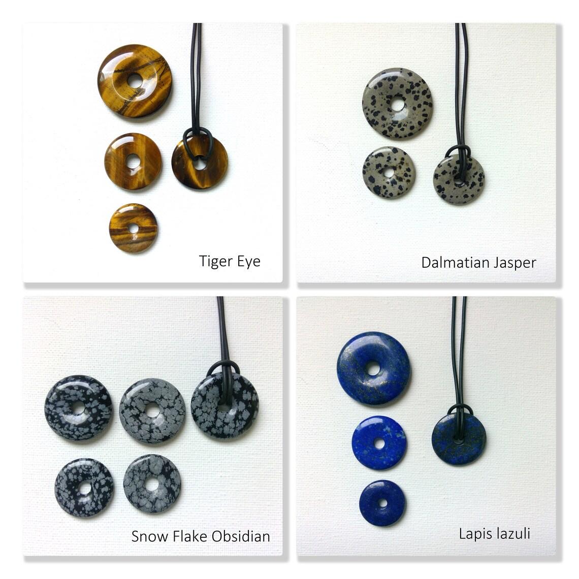 Pi Stone Rubber Cord Necklace 16-18 - Etsy