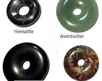 Natural Gemstone PI Donut Disc: Leopard Skin Jasper | Etsy