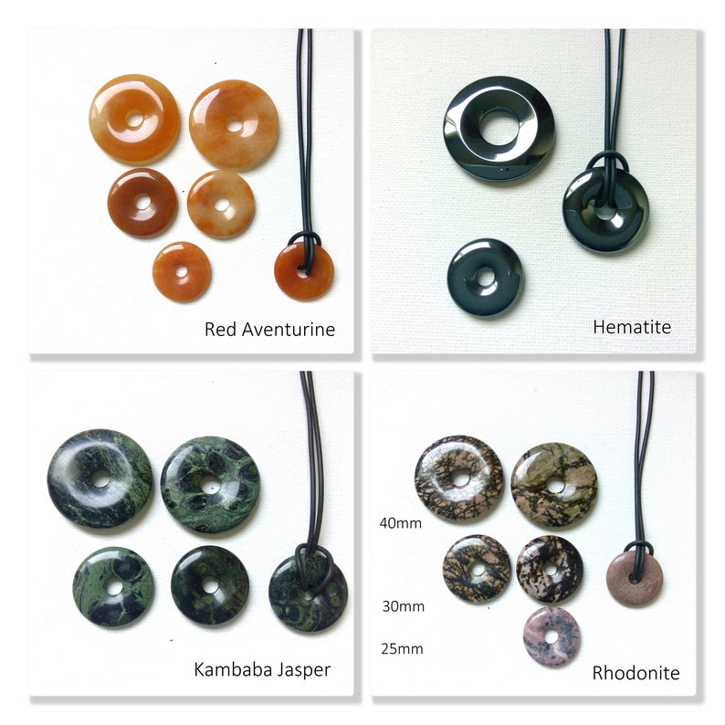 Pi Stone Rubber Cord Necklace 16-18 - Etsy