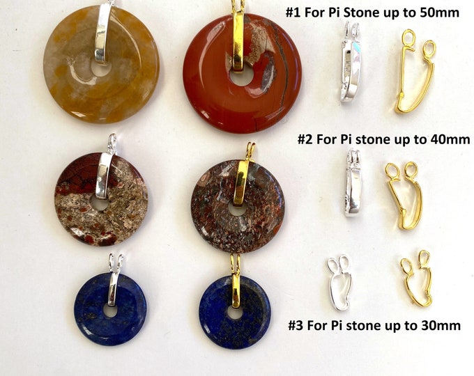 Eternal Knot Pi Stone Bail - Etsy