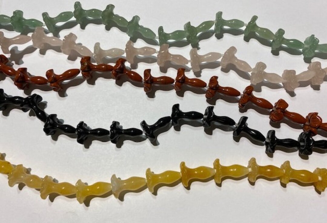 Gemstone Morning Glory Flower Beads 16x21mm, 18 Pcs - Etsy