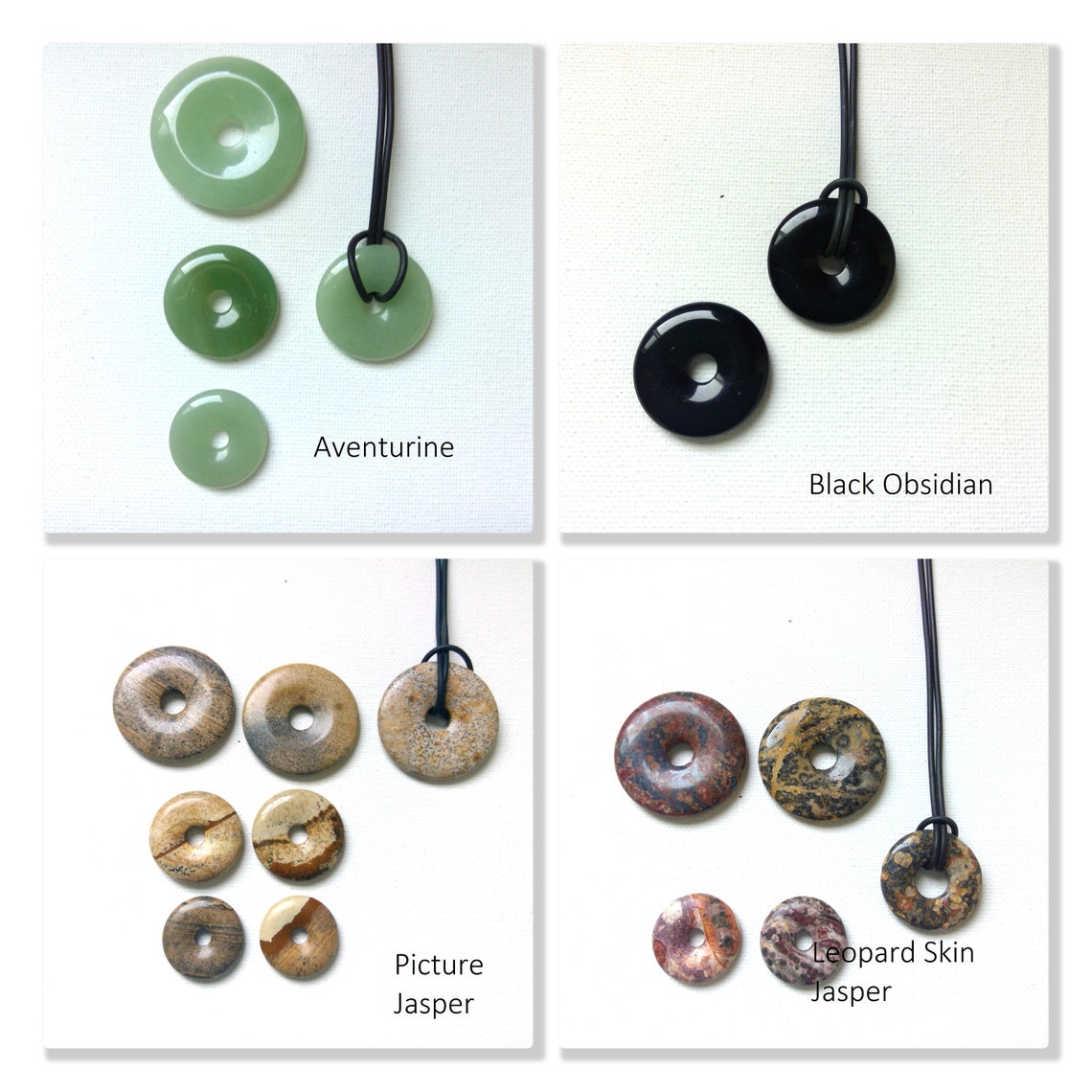 Pi Stone Rubber Cord Necklace, 16-18" - Etsy