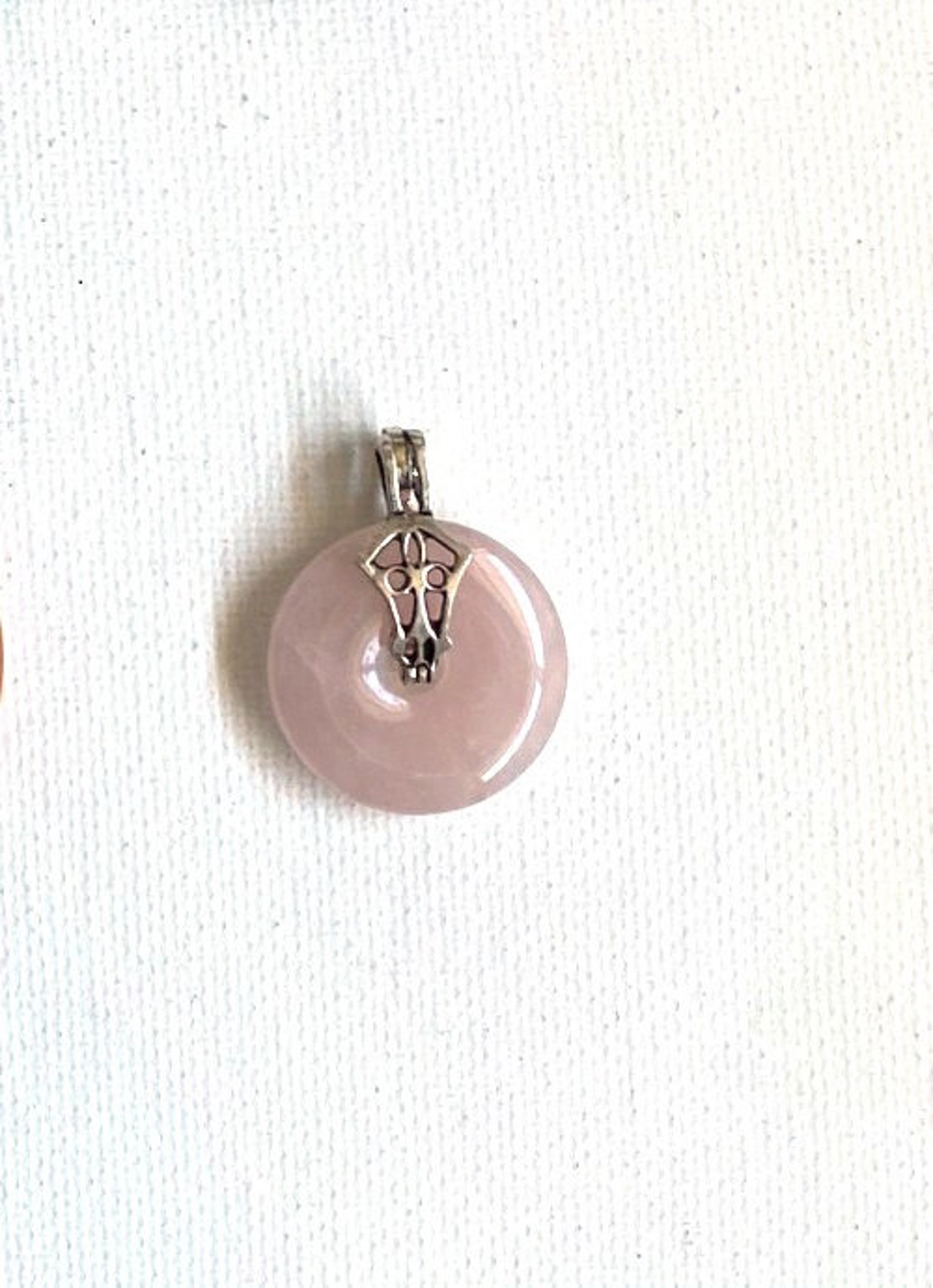 Sterling Silver Donut Bail, Donut Holder, Pi Stone Bail, Pendant Bail ...