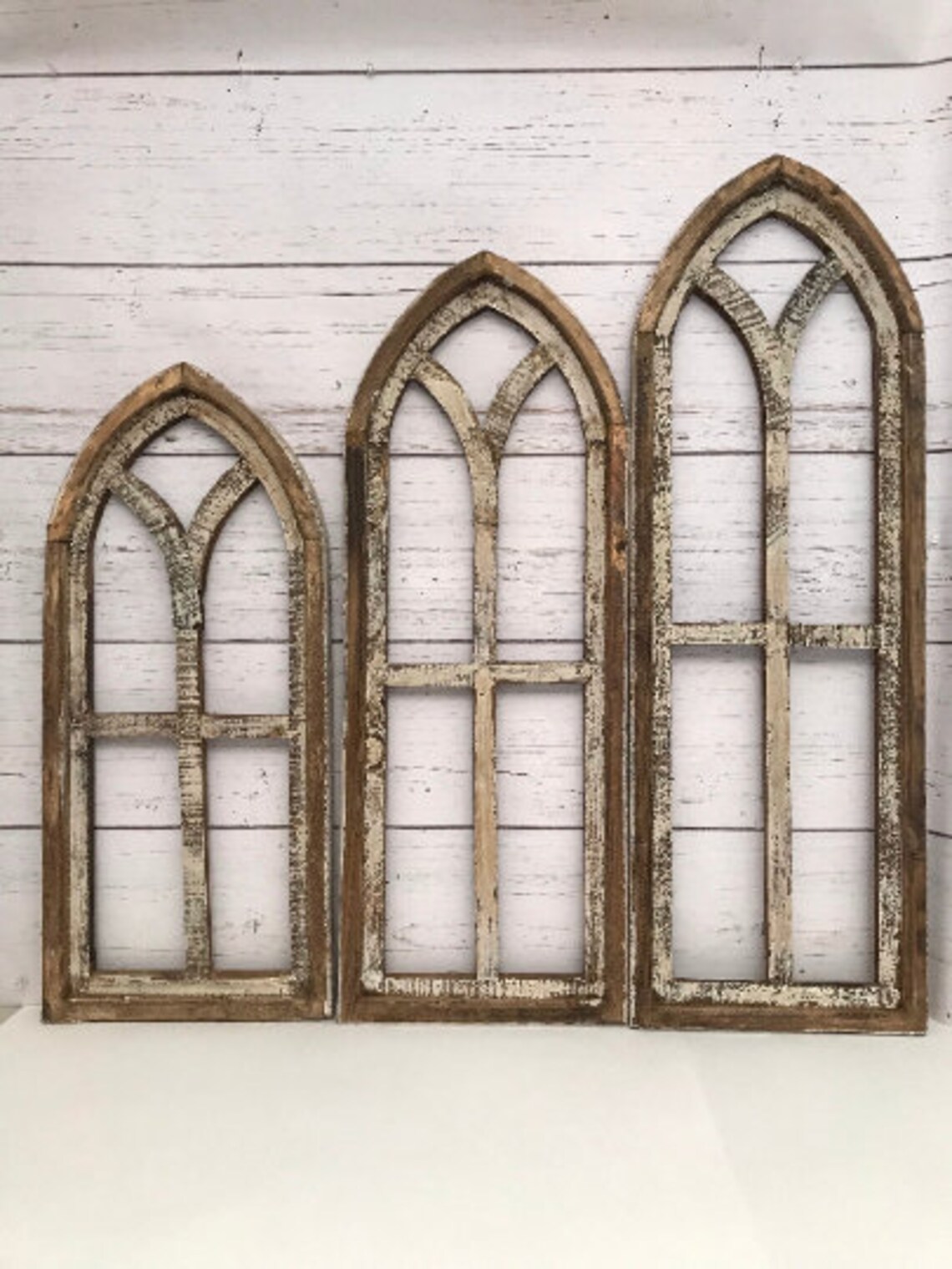 Wooden Arches Floral Decor Wood Farmhouse Windows - Etsy