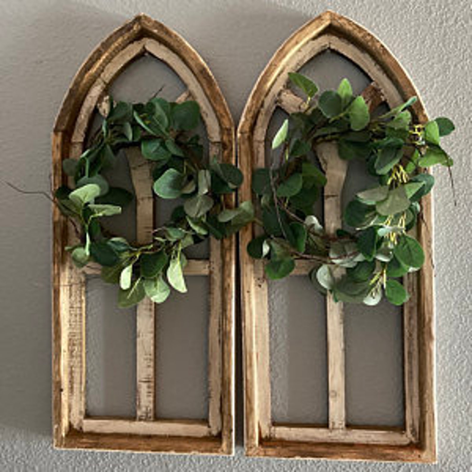 Wooden Arches Floral Decor, Wood Farmhouse Windows - Etsy