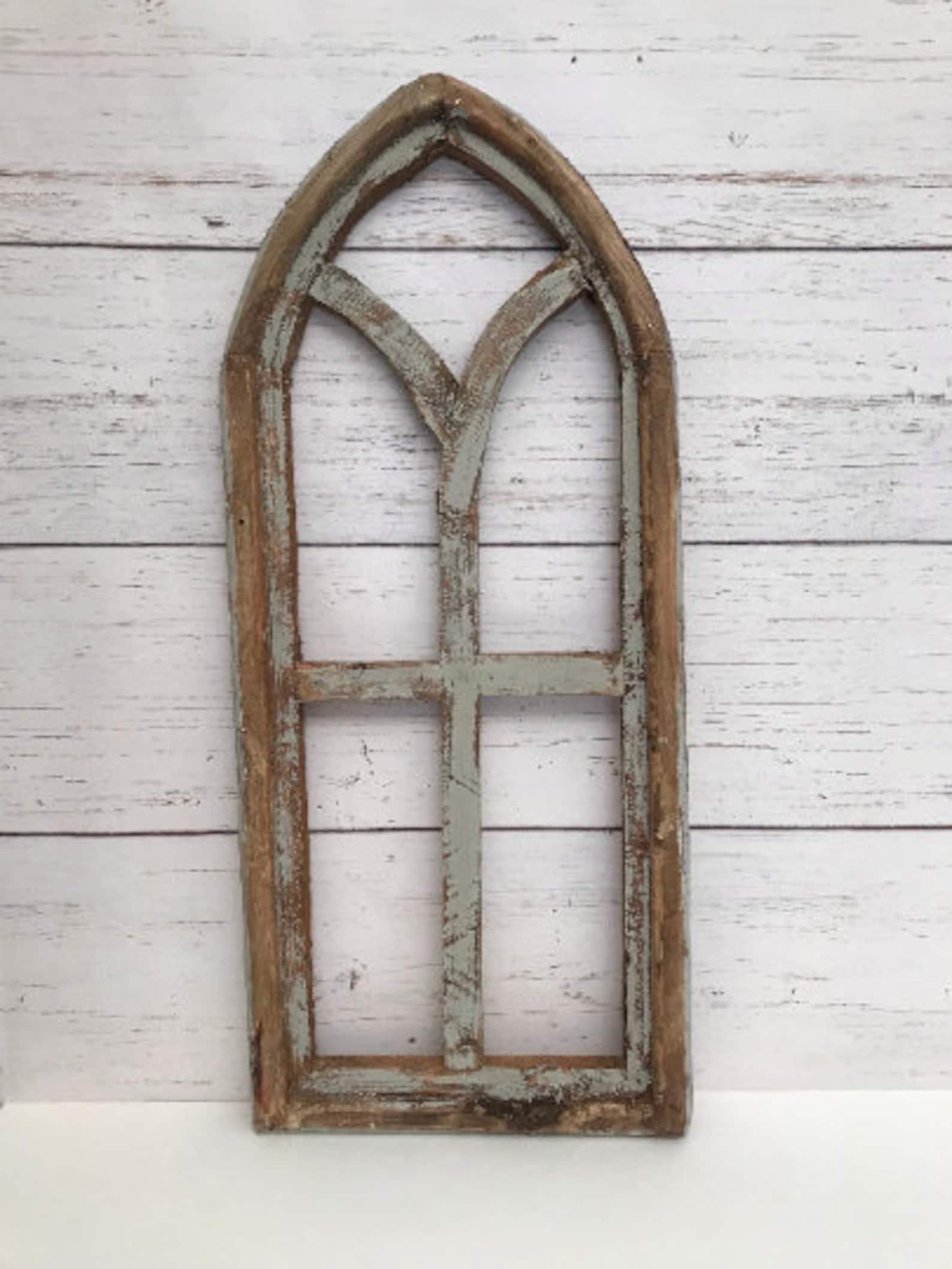 Cathedral Farmhouse Style Wood Window Frame - Etsy