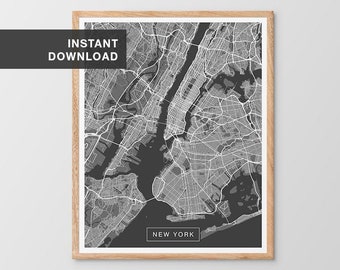 Minimal Map Style Poster - Etsy