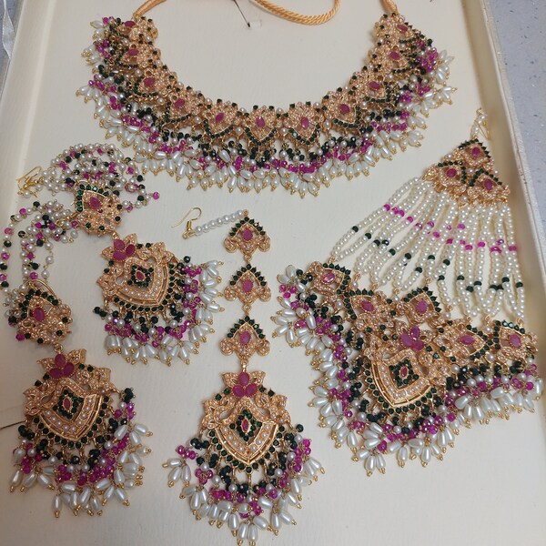 Pakistani Bridal Jewelry Set - Etsy