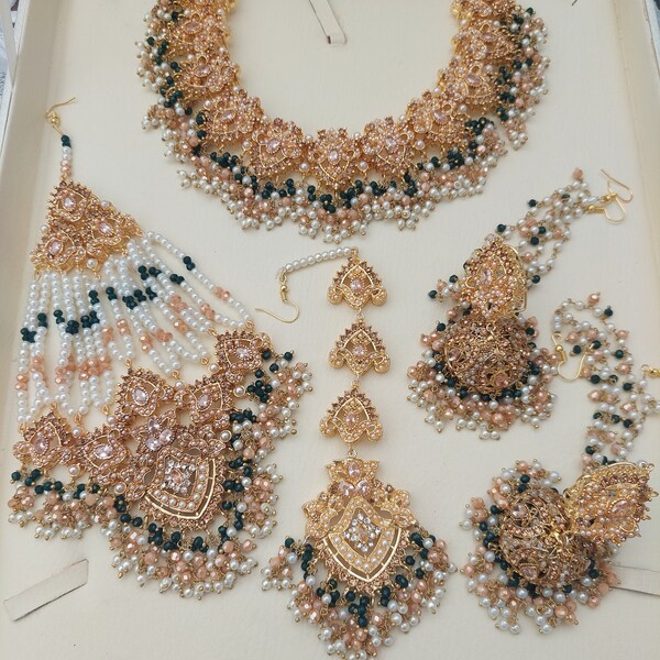 Pakistani Bridal Jewelry Set Etsy