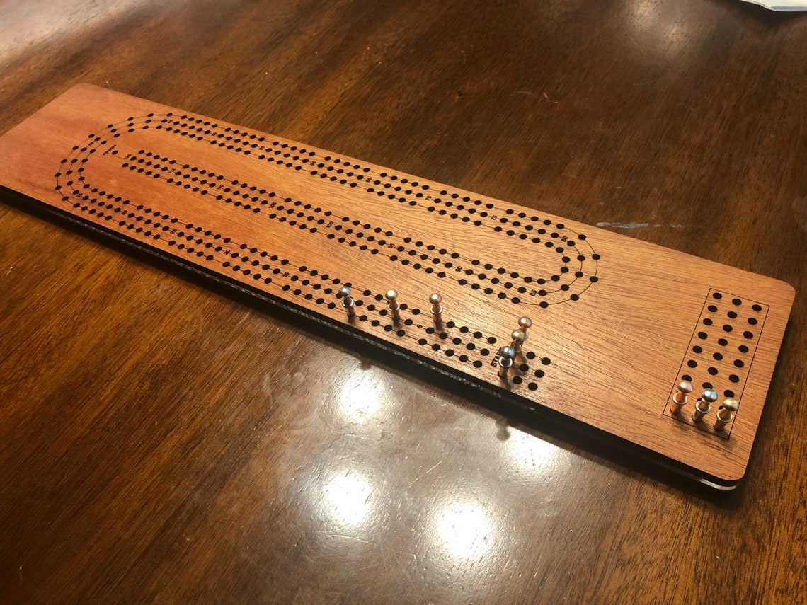 Digital Design SVG Laser File Laser Pattern Cribbage Board Etsy UK