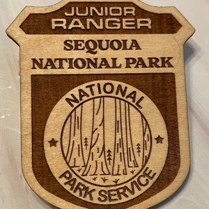 Wooden Laser Engraved National Parks Junior Ranger Badge - Etsy