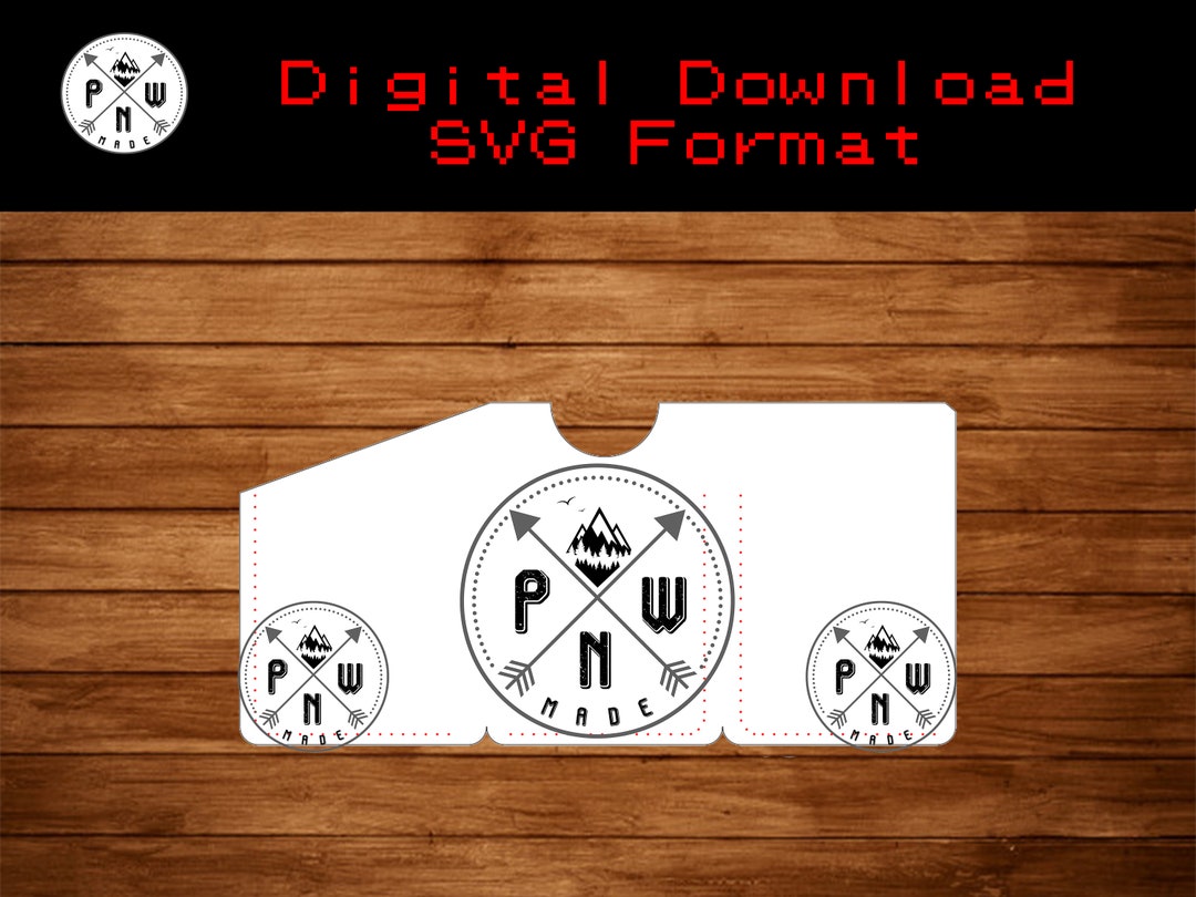 Minimalist Leather Wallet SVG Laser Cut File (digital Download) - Etsy