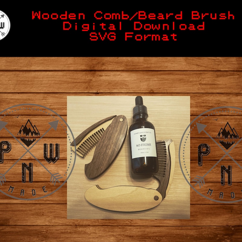 Beard Comb Svg Files - Etsy
