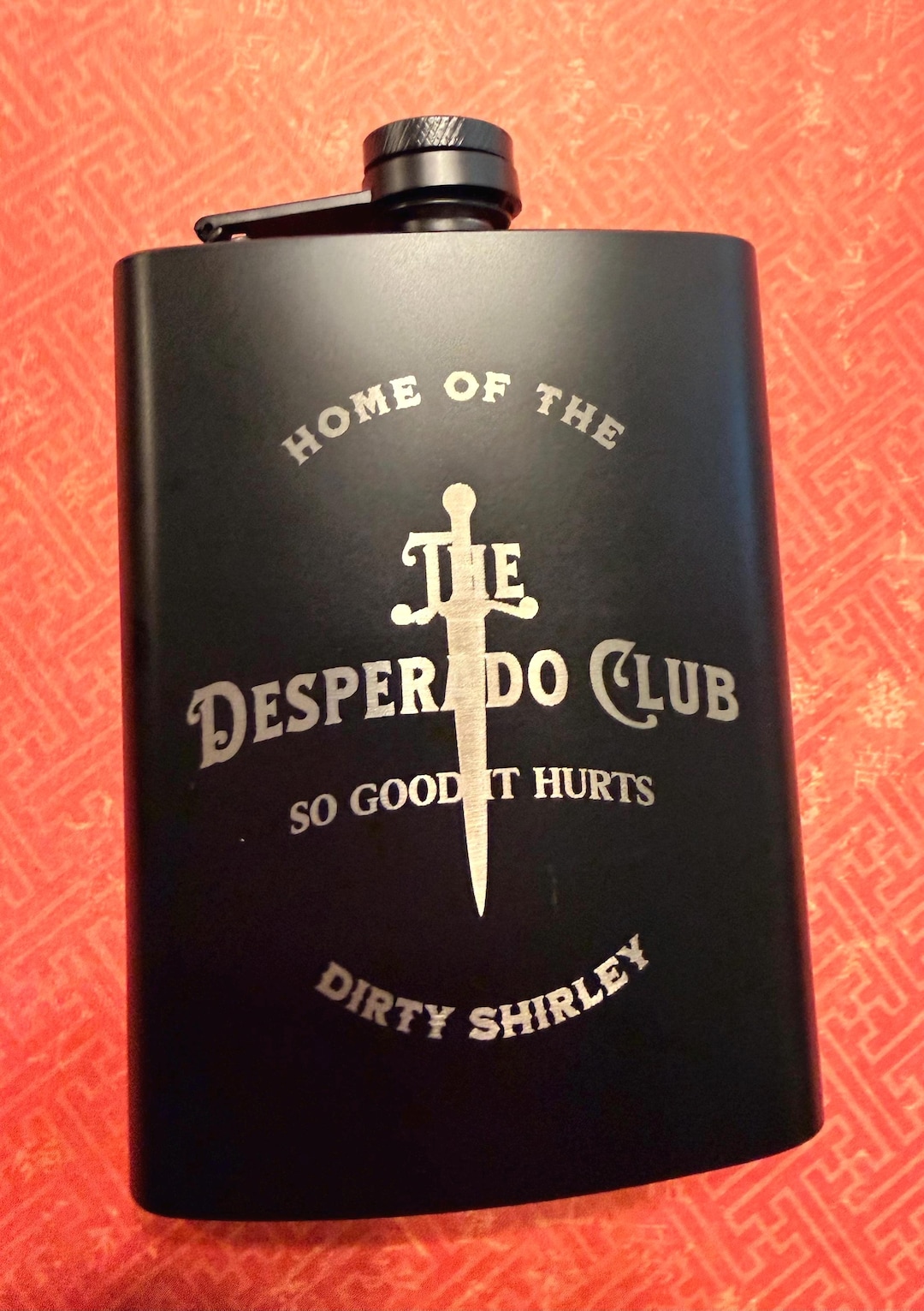 Dungeon Crawler Carl Desperado Club Hip Flask: Laser Engraved Gift - Etsy