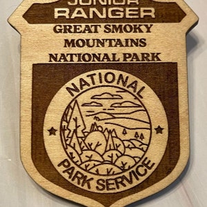 Wooden Laser Engraved National Parks Junior Ranger Badge - Etsy