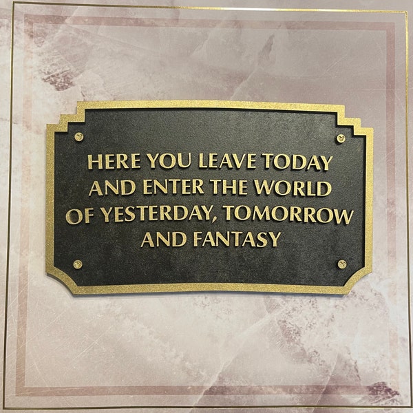 Disneyland Entrance Sign - Etsy