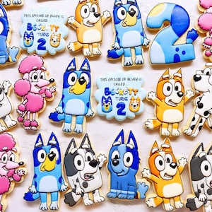 Bluey Inspired Sugar Cookies - Etsy