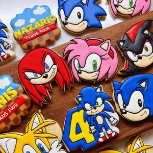 Sonic the Hedgehog Inspired Sugar Cookies - Etsy