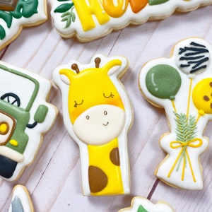 Safari Themed Cookies- Wild One Cookie- Jungle Animal Cookies - Etsy