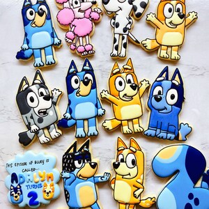 Bluey Inspired Sugar Cookies - Etsy