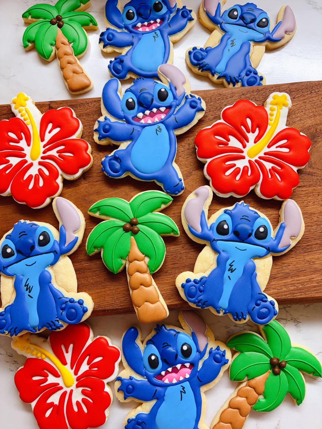 Galletas de azúcar inspiradas en Stitch - Lilo y Stitch - Etsy España