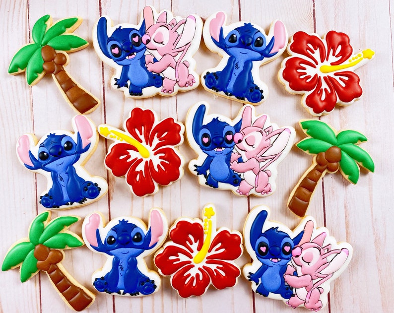 Stitch Inspired Sugar Cookies- Lilo and Stitch - Etsy