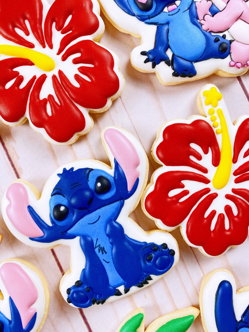 Stitch Inspired Sugar Cookies Lilo and Stitch - Etsy