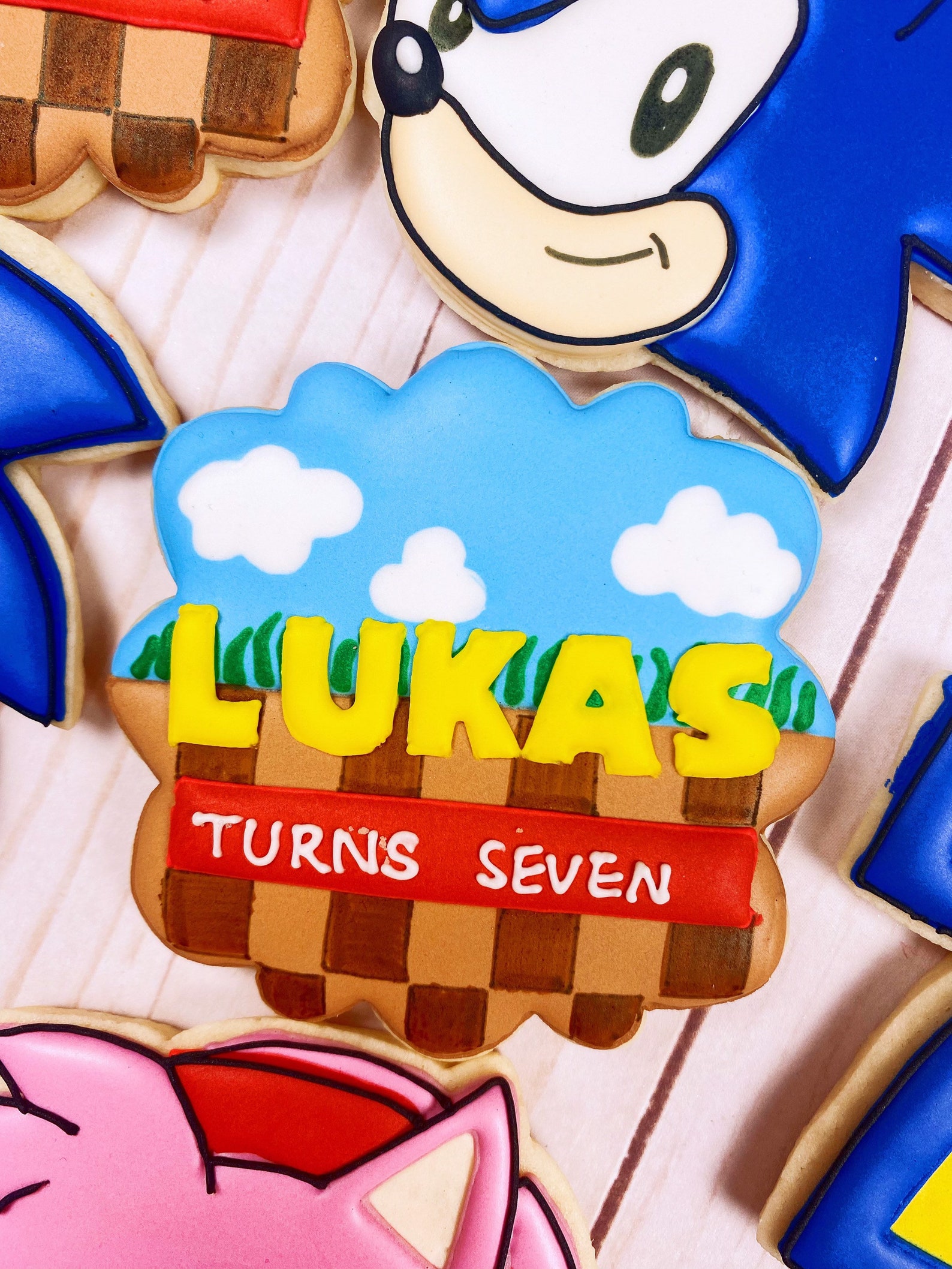 Sonic the Hedgehog Inspired Sugar Cookies - Etsy