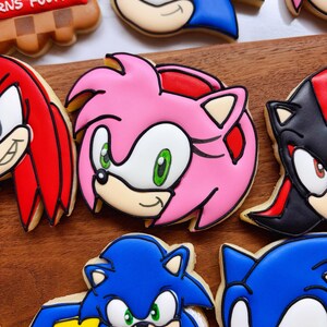 Sonic the Hedgehog Inspired Sugar Cookies - Etsy